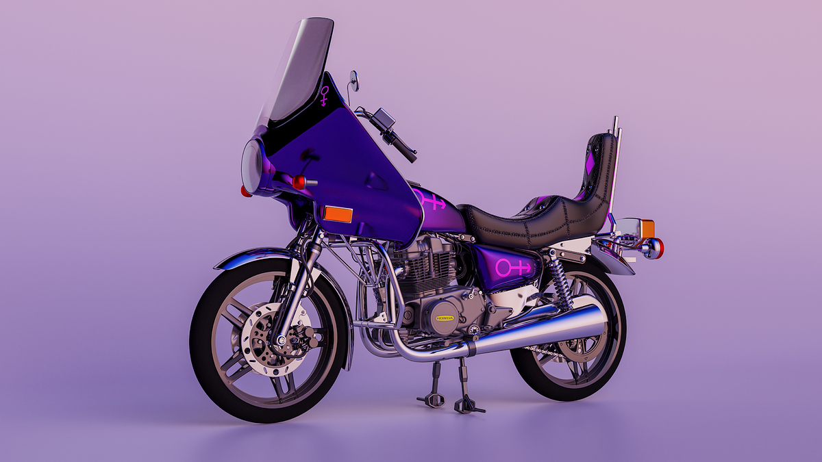 Purple Rain motorcycle - ZBrushCentral