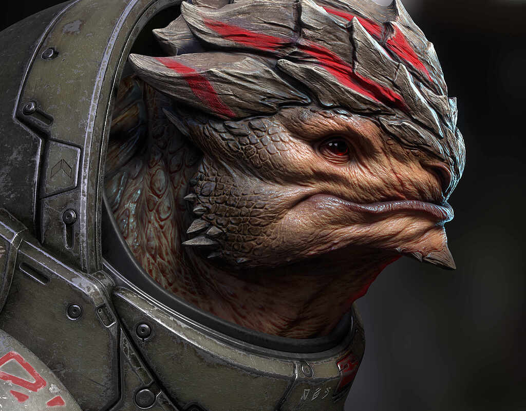 Krogan, Mass Effect fan art - ZBrushCentral