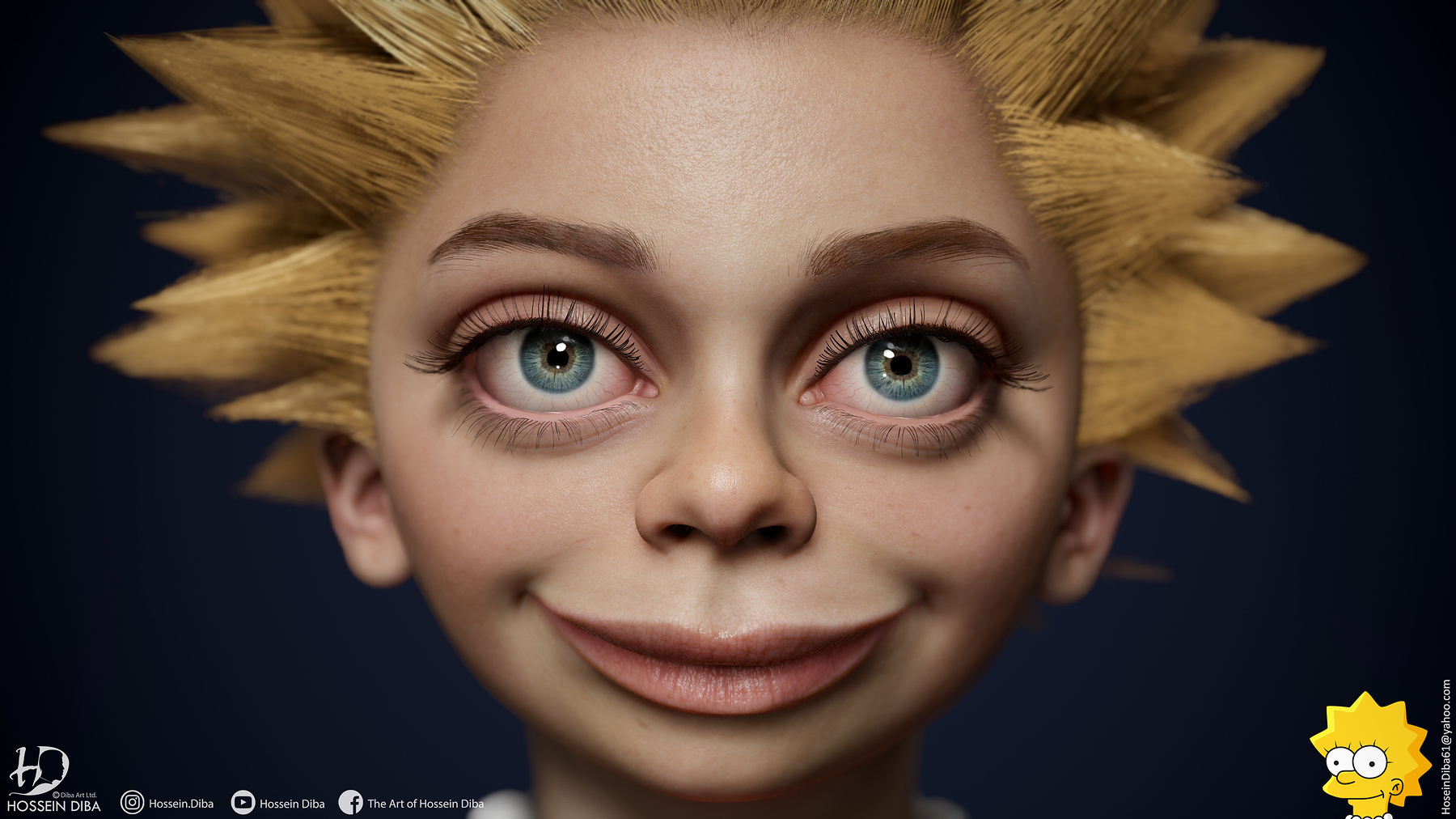 3D Model of Lisa Simpson(Real time) - ZBrushCentral