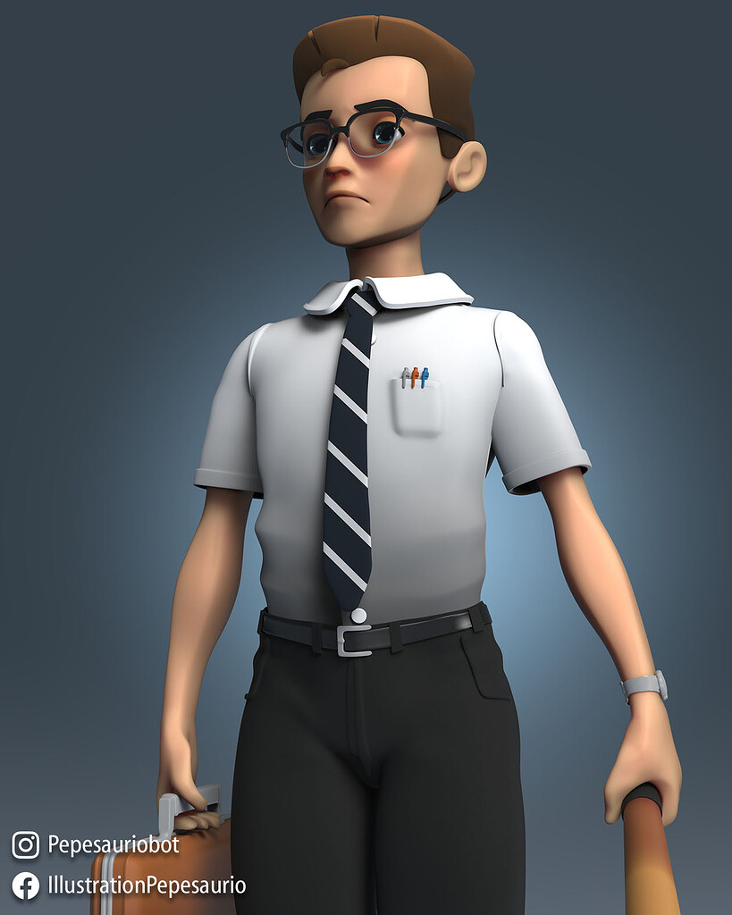 Bill Fanart character render - ZBrushCentral