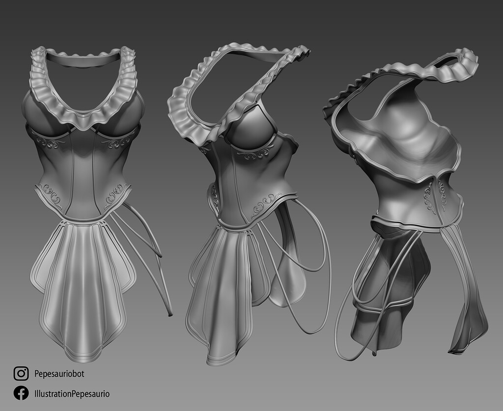 Character design clothes cont - ZBrushCentral