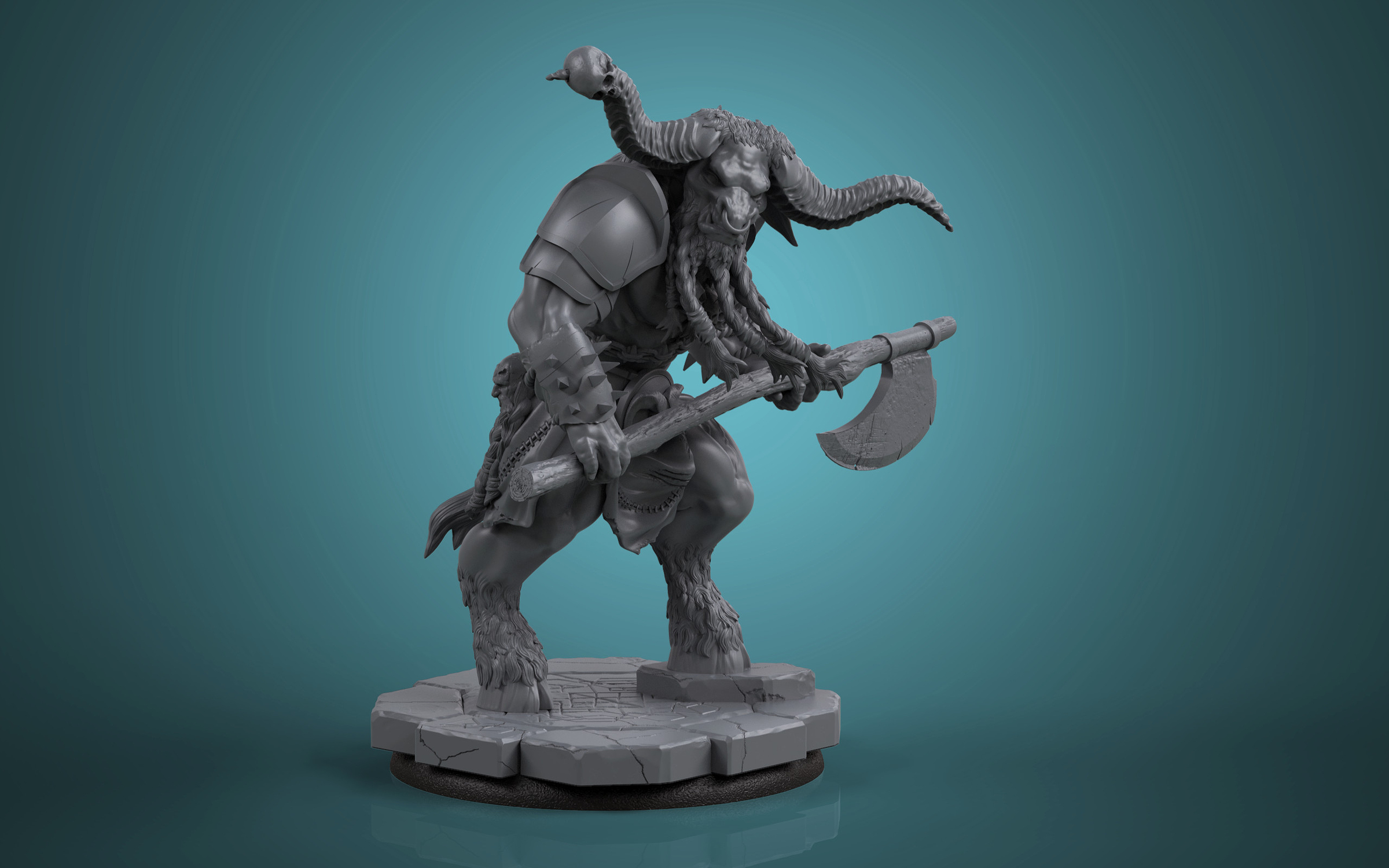 Minotaur Miniature - ZBrushCentral