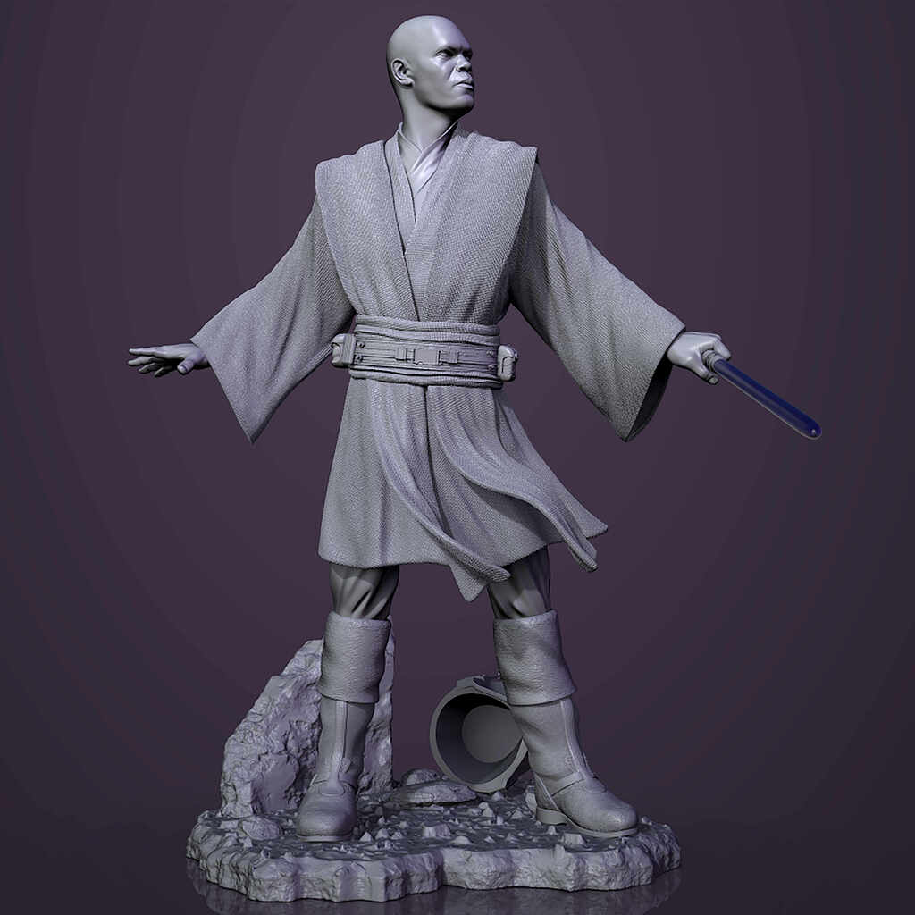 Jedi Master™, Mace Windu™, in 1:7 Scale Premier Collection Statue ...