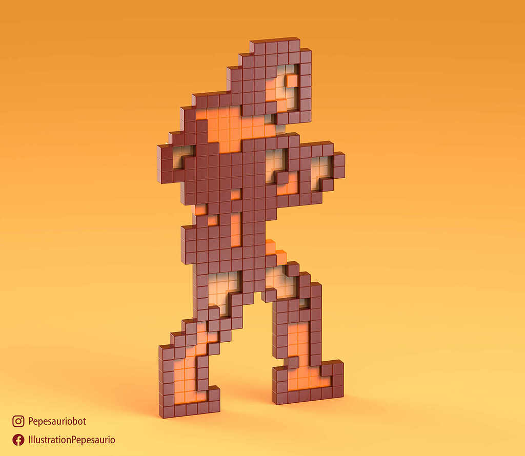 8 Bit fanart - ZBrushCentral