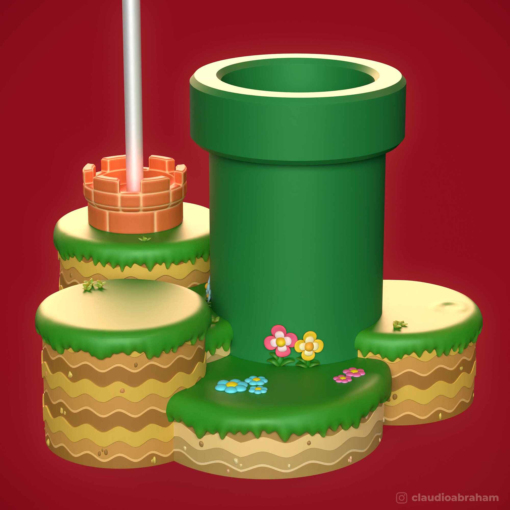 Super Mario Bros Diorama - ZBrushCentral
