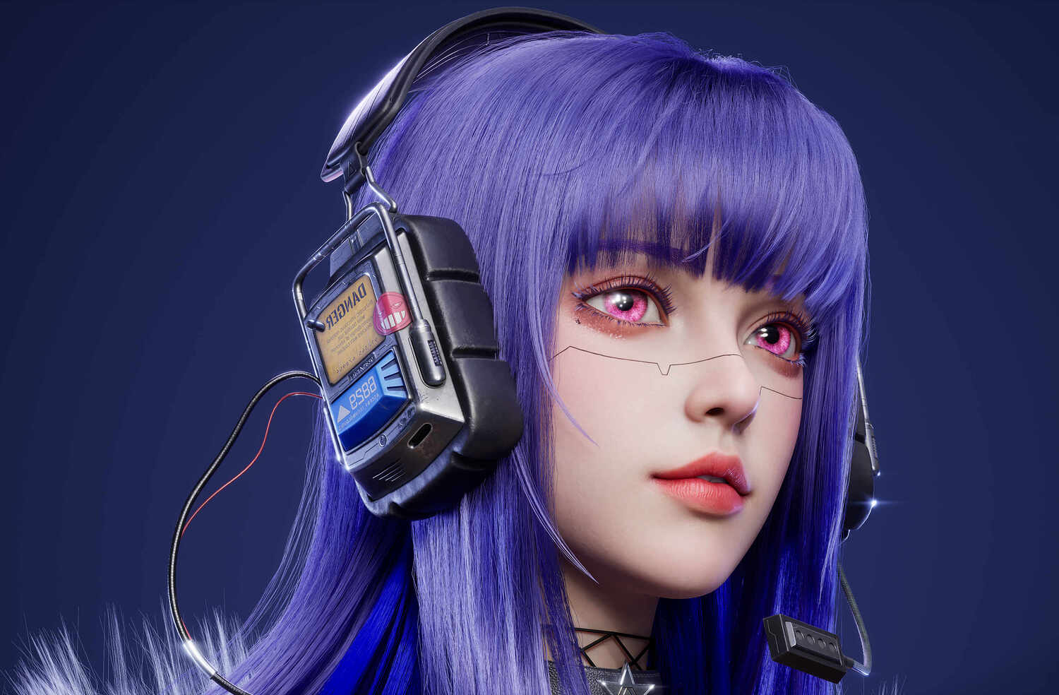 Blue haired girl-UE5 - ZBrushCentral
