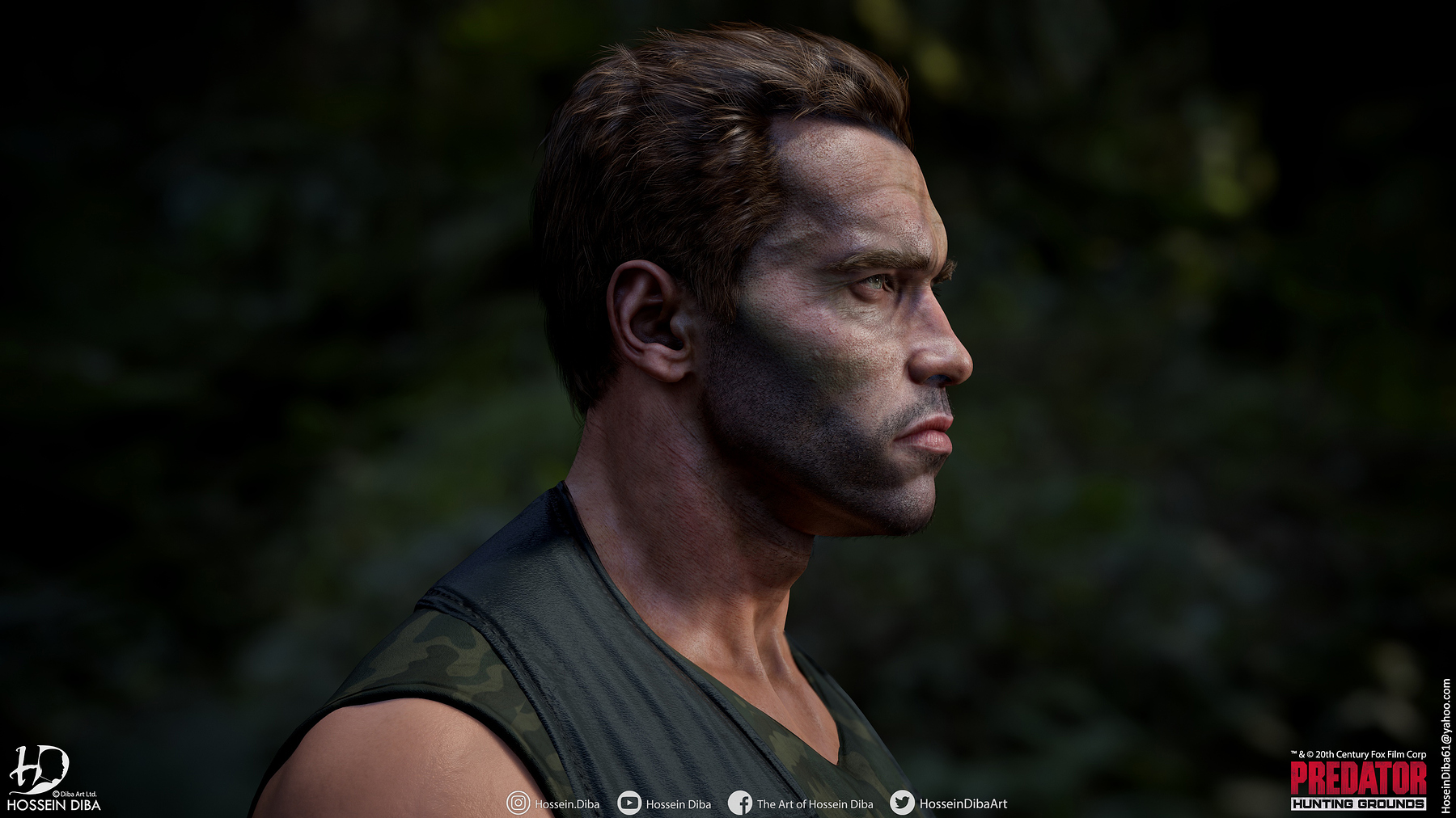 3D Model of Dutch 1987(Real time) - Predator: Hunting Grounds ...
