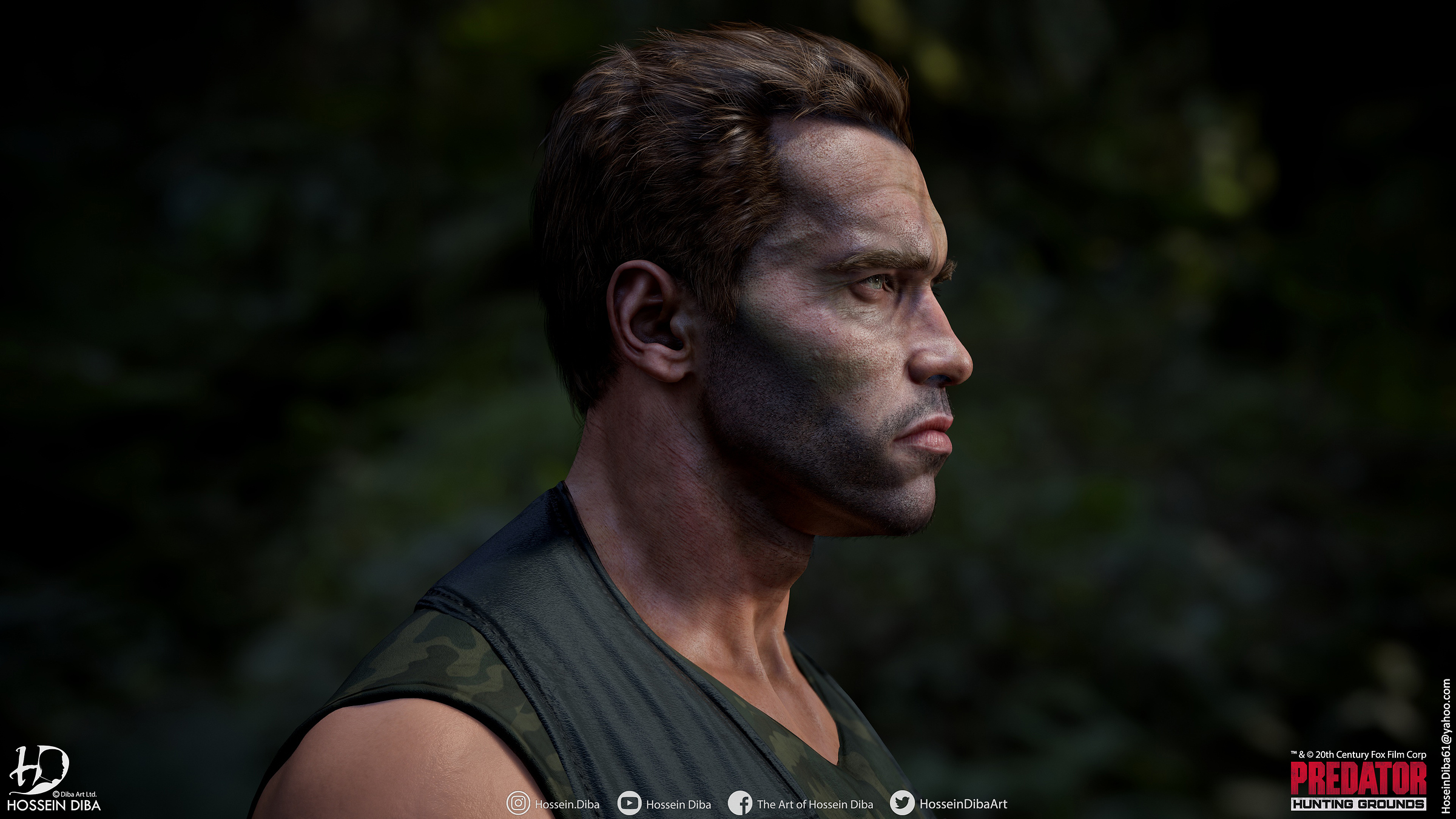 3D Model of Dutch 1987(Real time) - Predator: Hunting Grounds ...