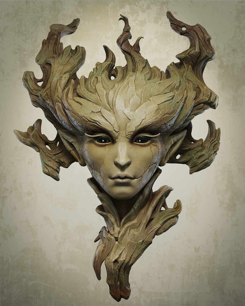 Dryad portrait - ZBrushCentral