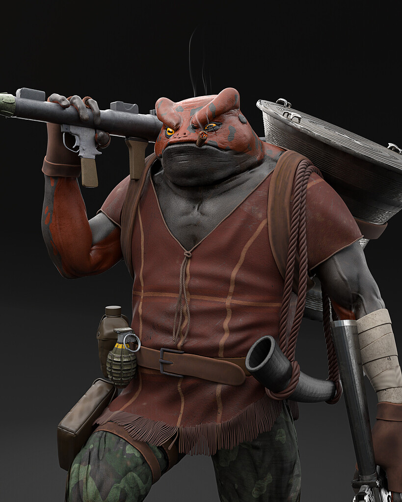 Karen Ethnic Frog Soldier - ZBrushCentral