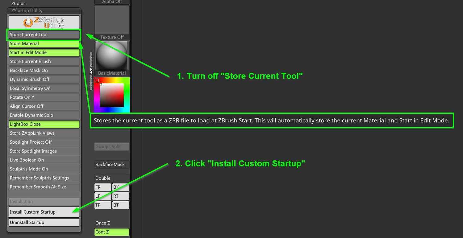 Zbrush keeps launching with last combined subtool - ZBrushCentral