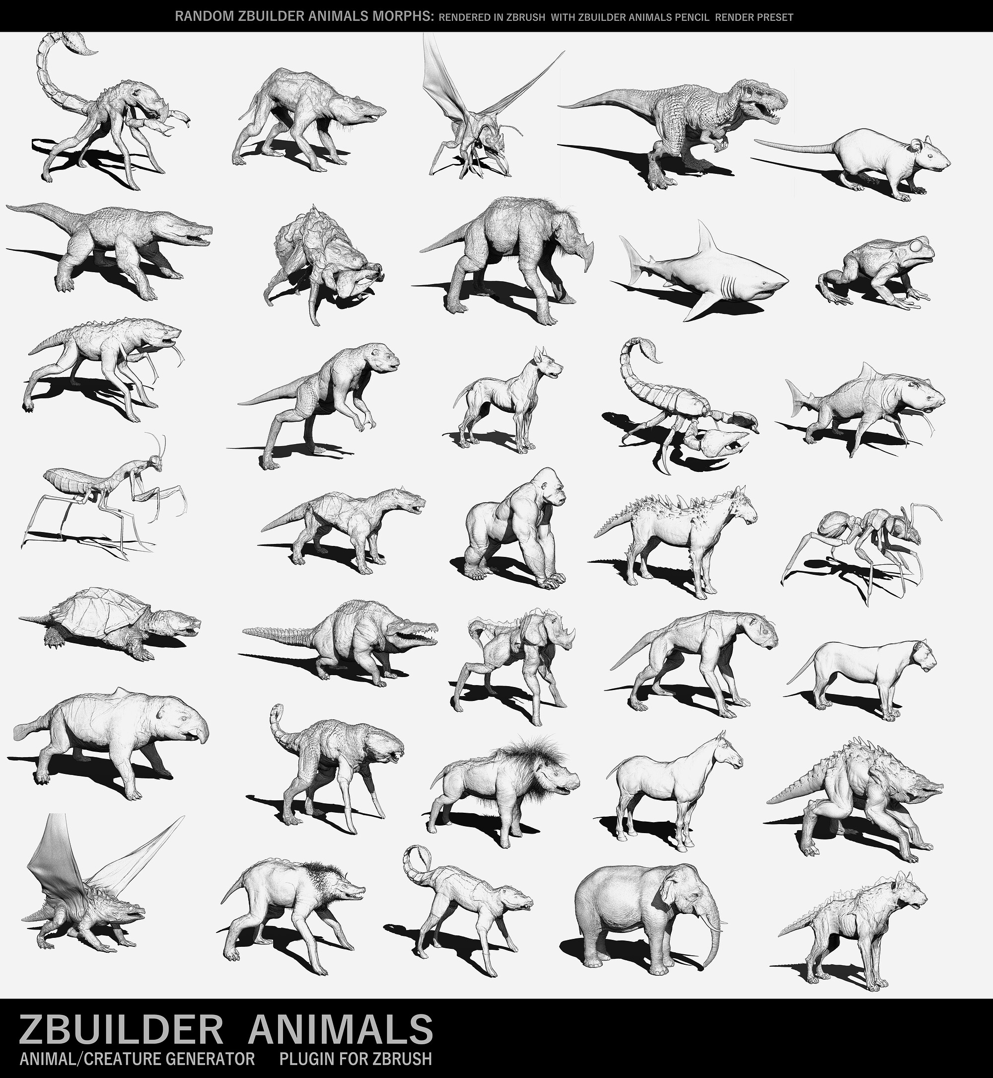 Zbuilder Animals - ZBrushCentral