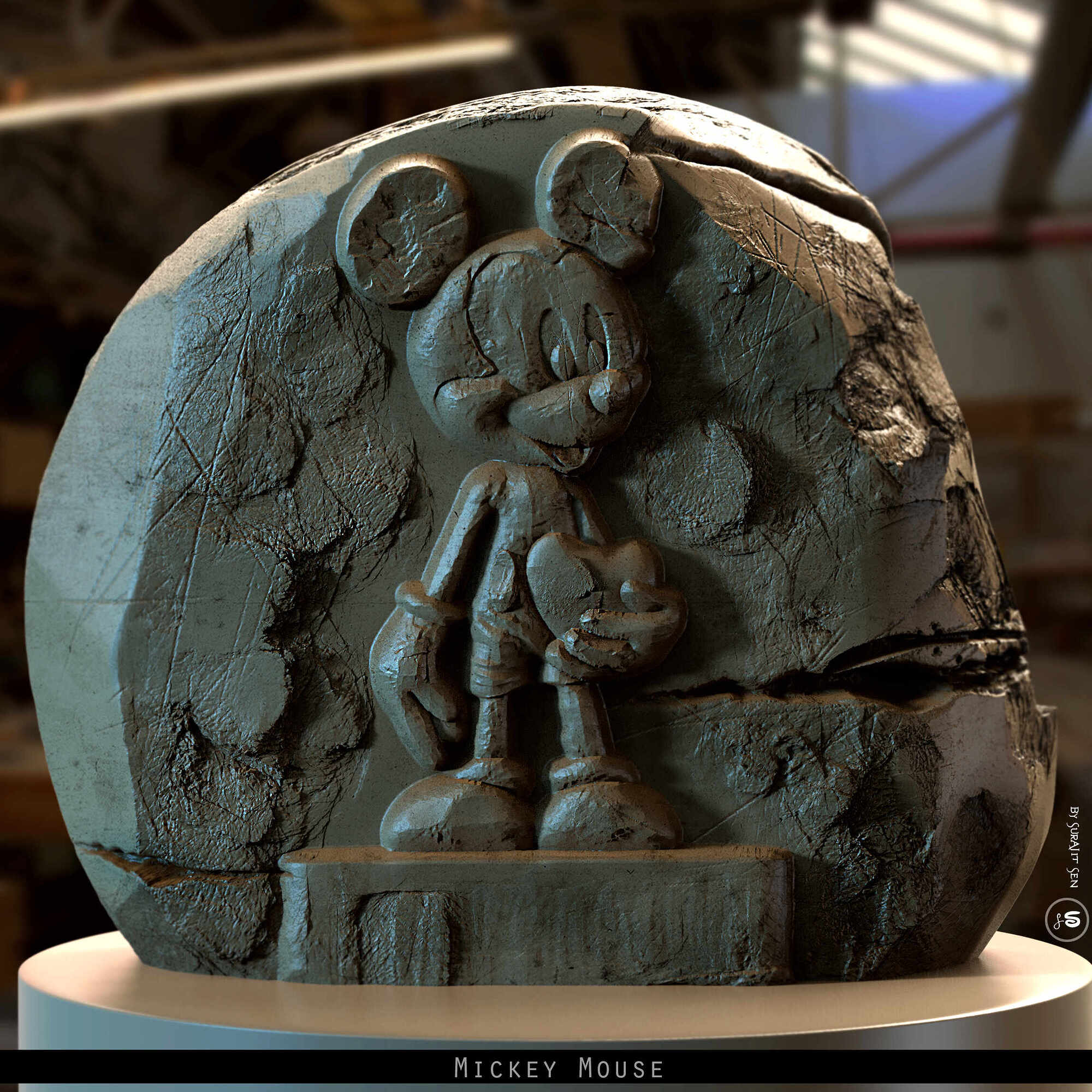 Mickey Mouse- Digital Sculpture by Surajit Sen - ZBrushCentral