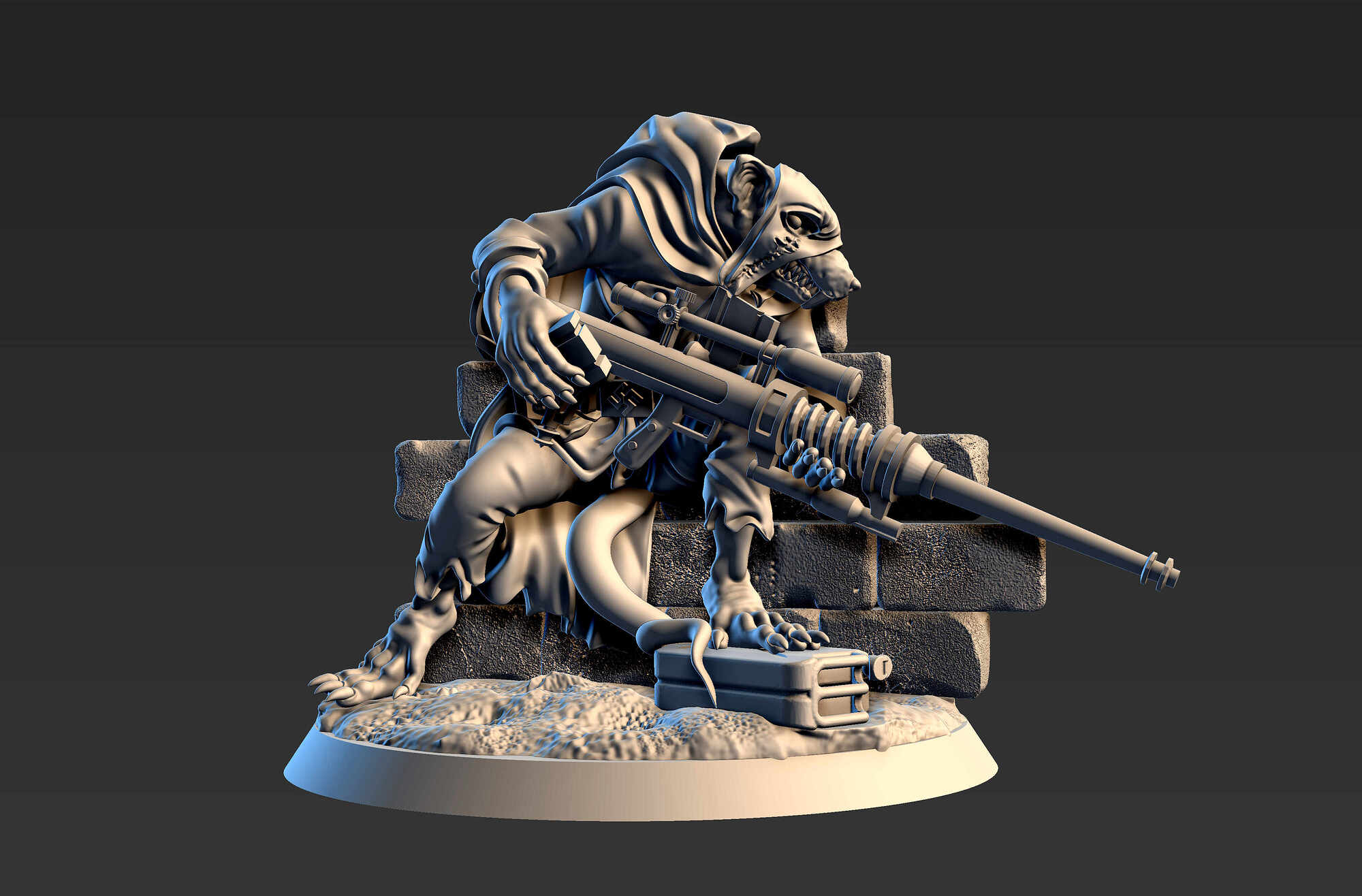 Skaven Nazi Dieselpunk Sniper - ZBrushCentral