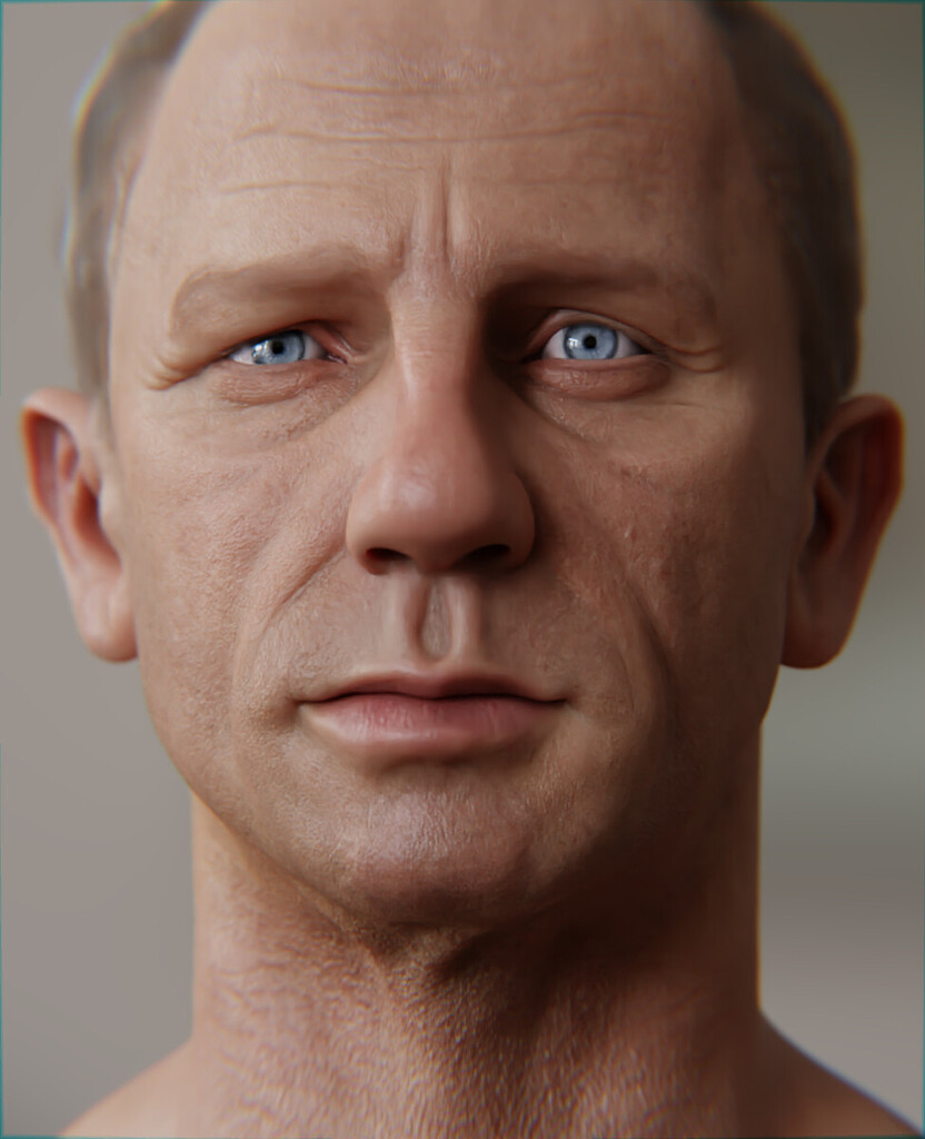 Daniel Craig 3d Study - ZBrushCentral