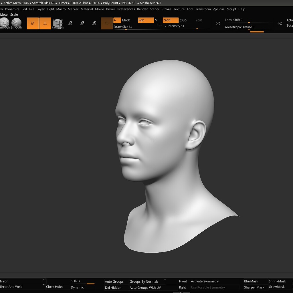 Subdivision levels baking effect onto mesh - ZBrushCentral