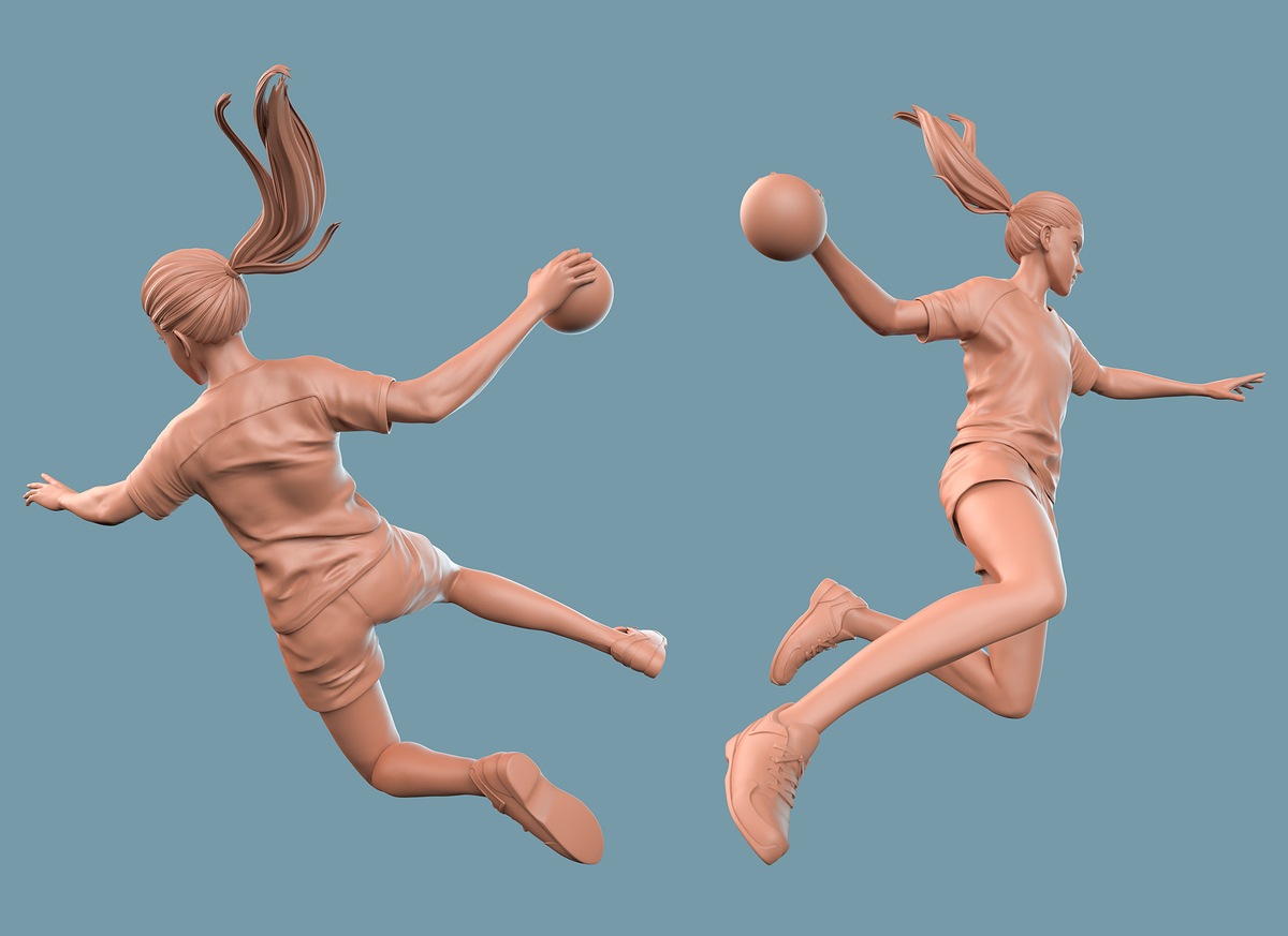 Handball player - ZBrushCentral