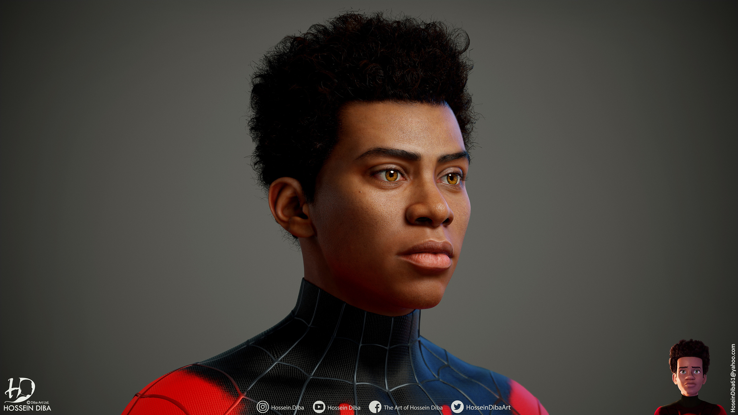 Realistic 3D Model of Miles Morales (Real Time) - ZBrushCentral