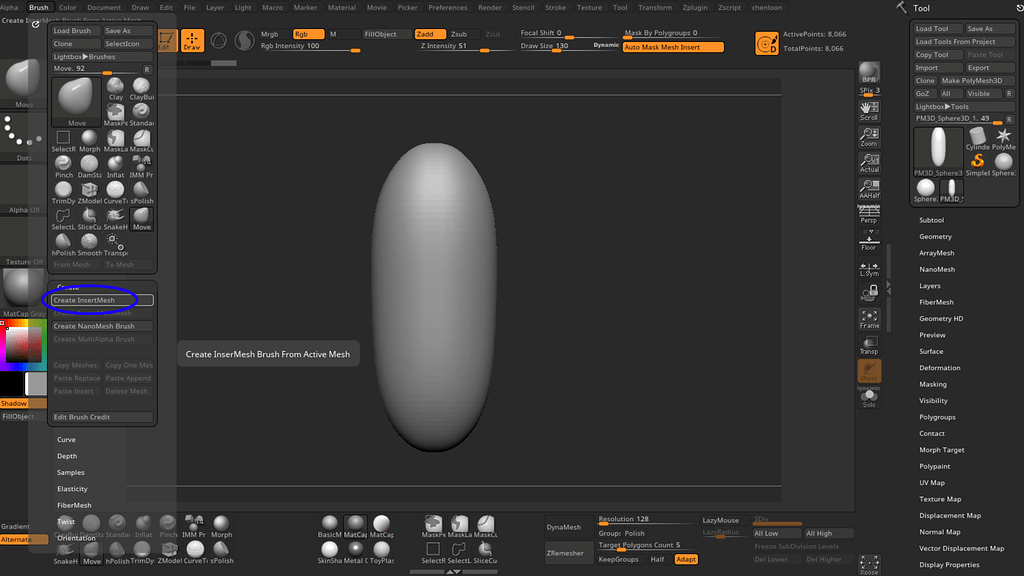 [Solved] Create InsertMesh but become NanoMesh - ZBrushCentral
