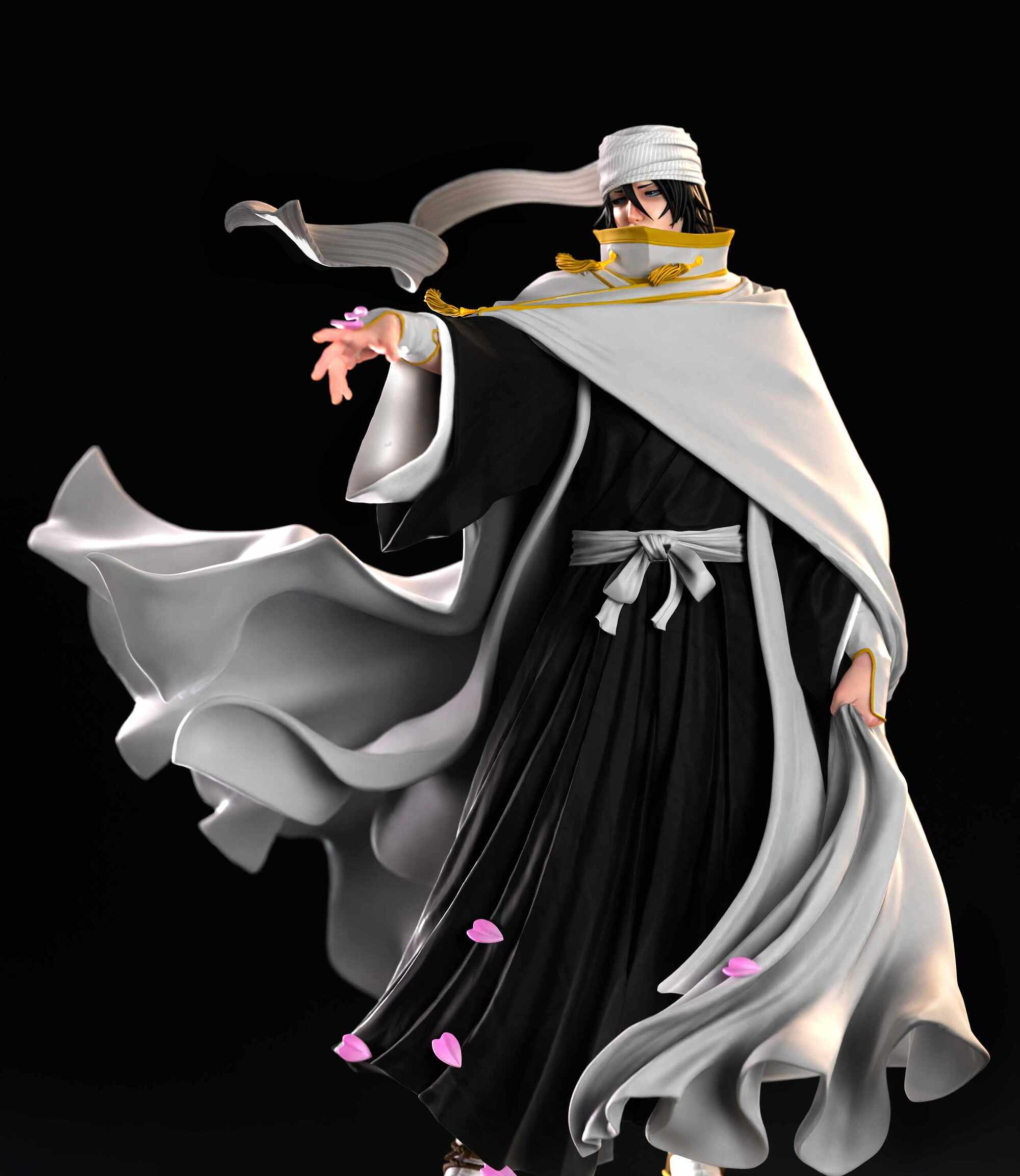 Kuchiki Byakuya - Bleach statue - ZBrushCentral