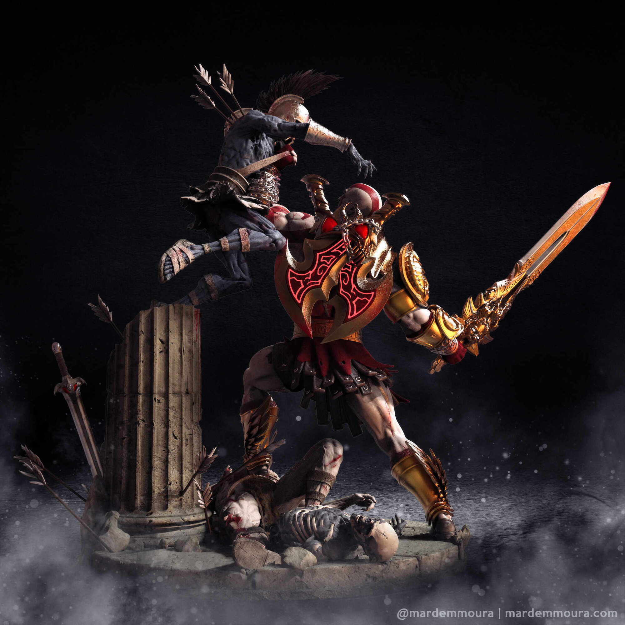 KRATOS GOW III - DIORAMA - ZBrushCentral