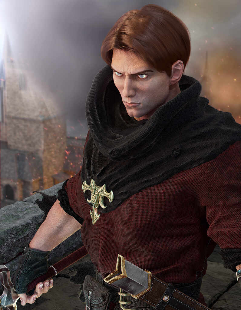 Red swordman - ZBrushCentral