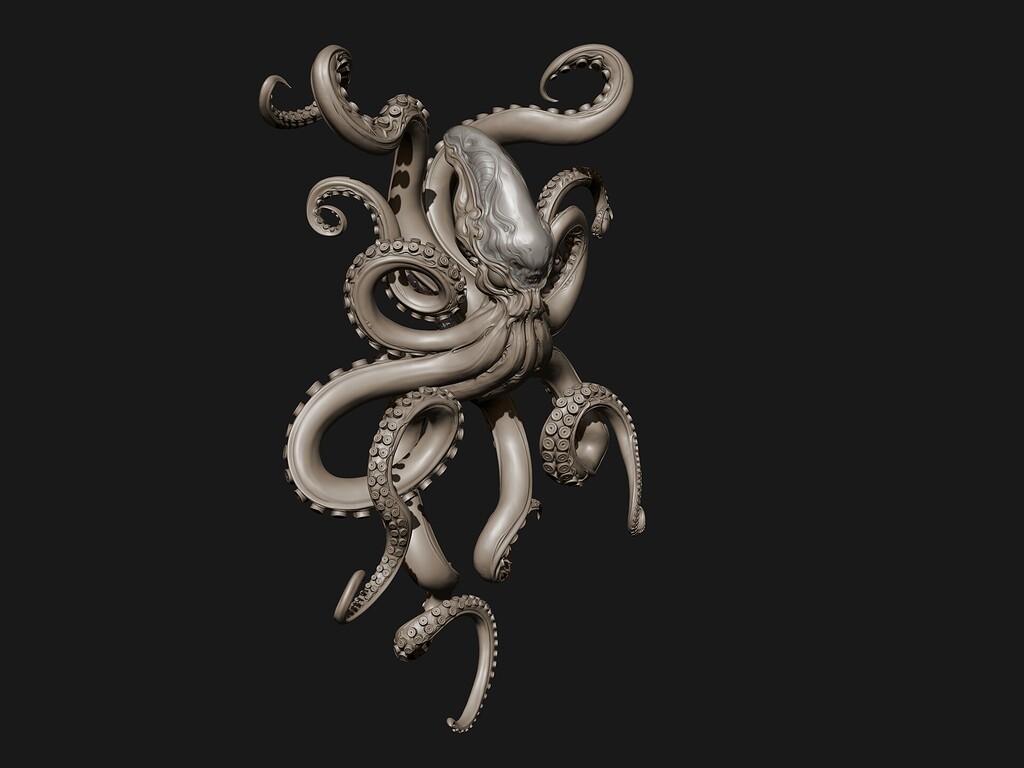 Alien Octopus - ZBrushCentral