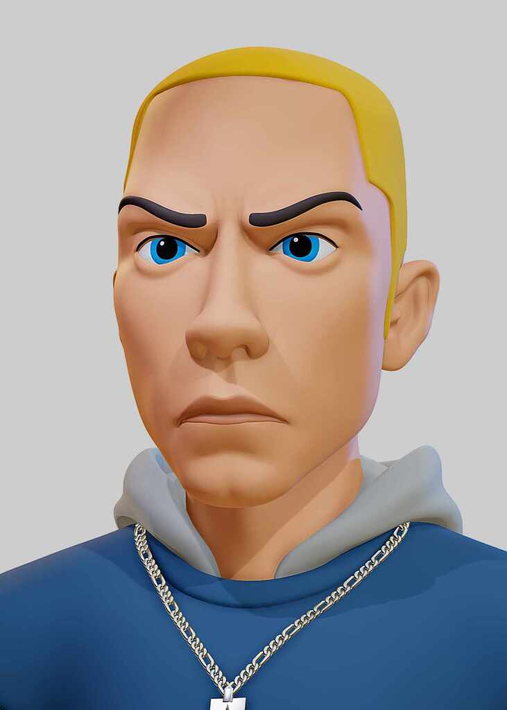 Eminem stylised character - ZBrushCentral