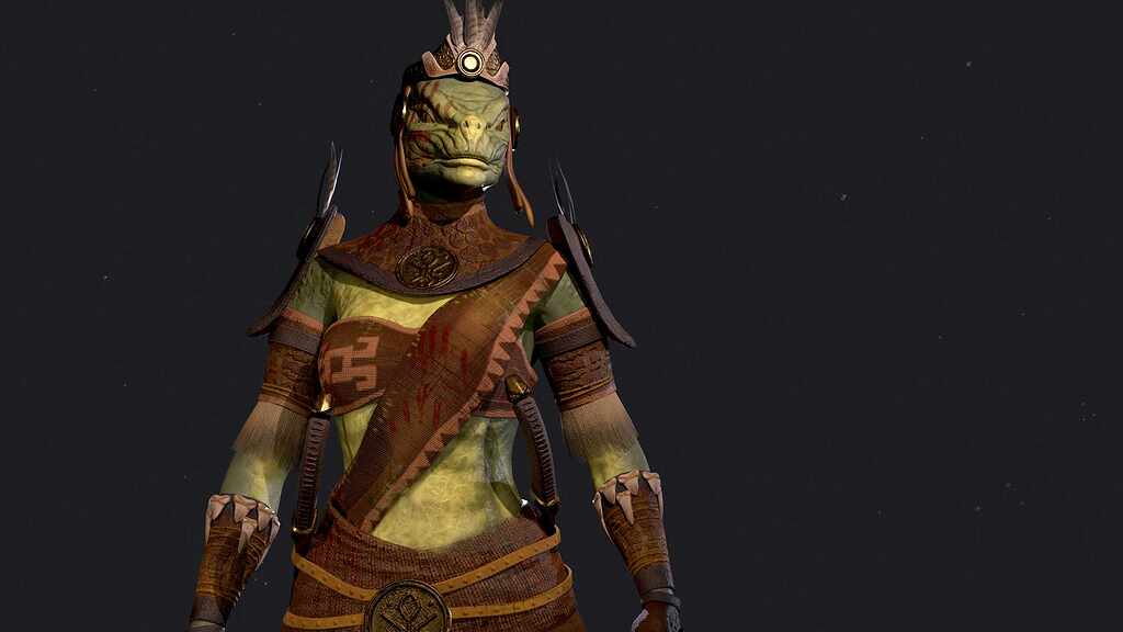 Argonian Warrior - ZBrushCentral