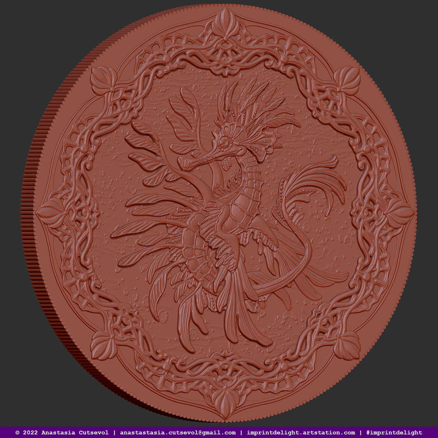 Sea Dragon Coin - ZBrushCentral
