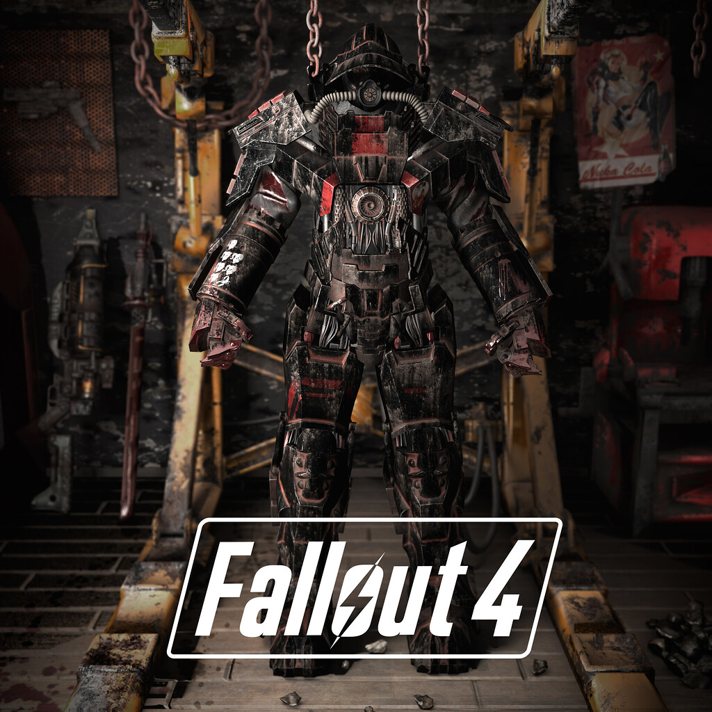 Fallout Samurai Power Armor - ZBrushCentral