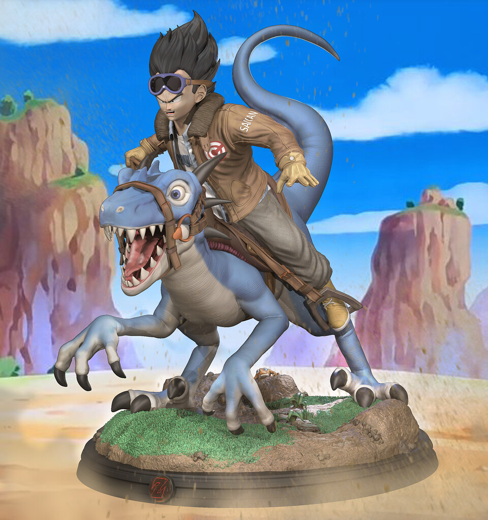 Vegeta on dino-FanArt - ZBrushCentral