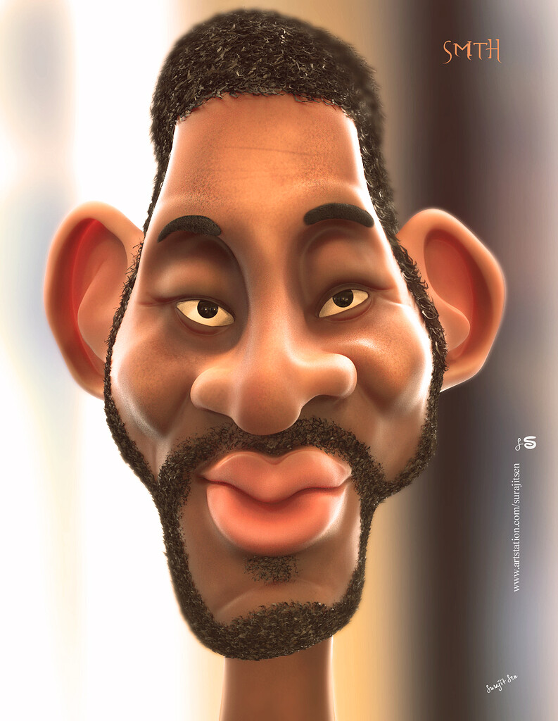 Smith_Caricature_by_SurajitSen - ZBrushCentral