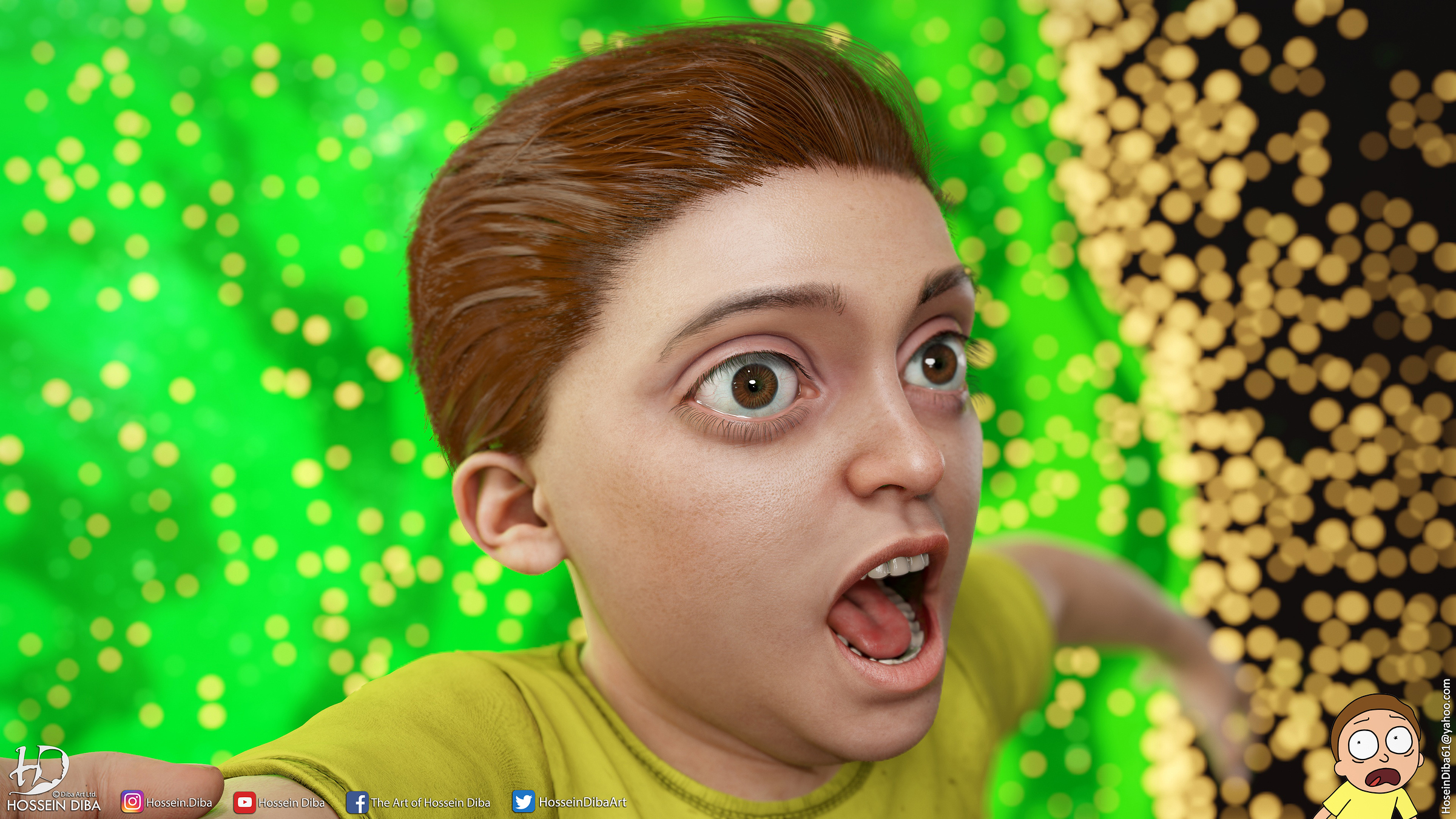 3D Model of Rick and Morty(Real time) - ZBrushCentral