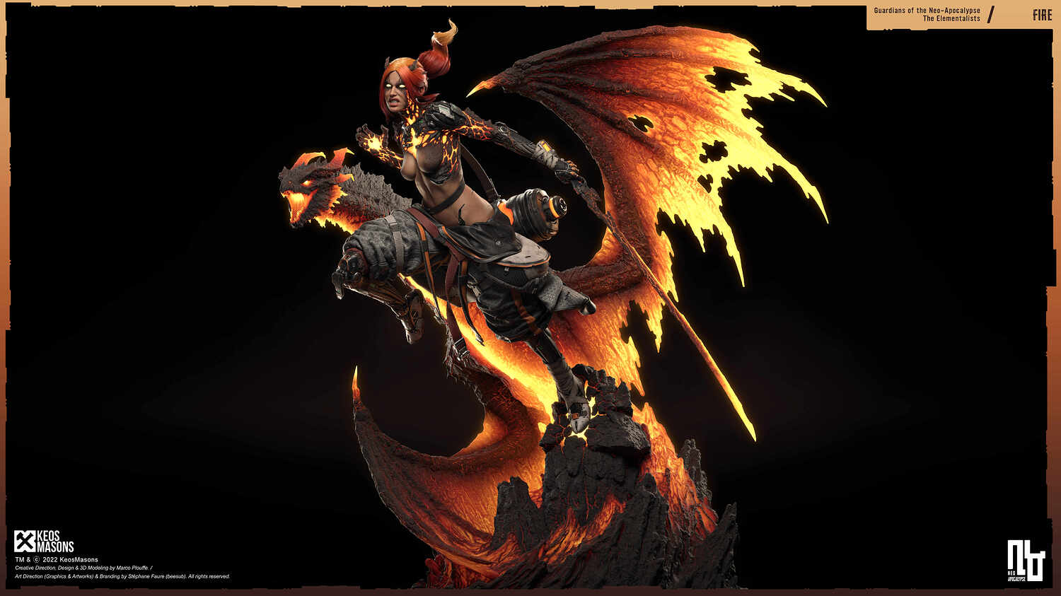 FIRE - The Elementalists - Neo-Apocalypse (Redesign) - ZBrushCentral