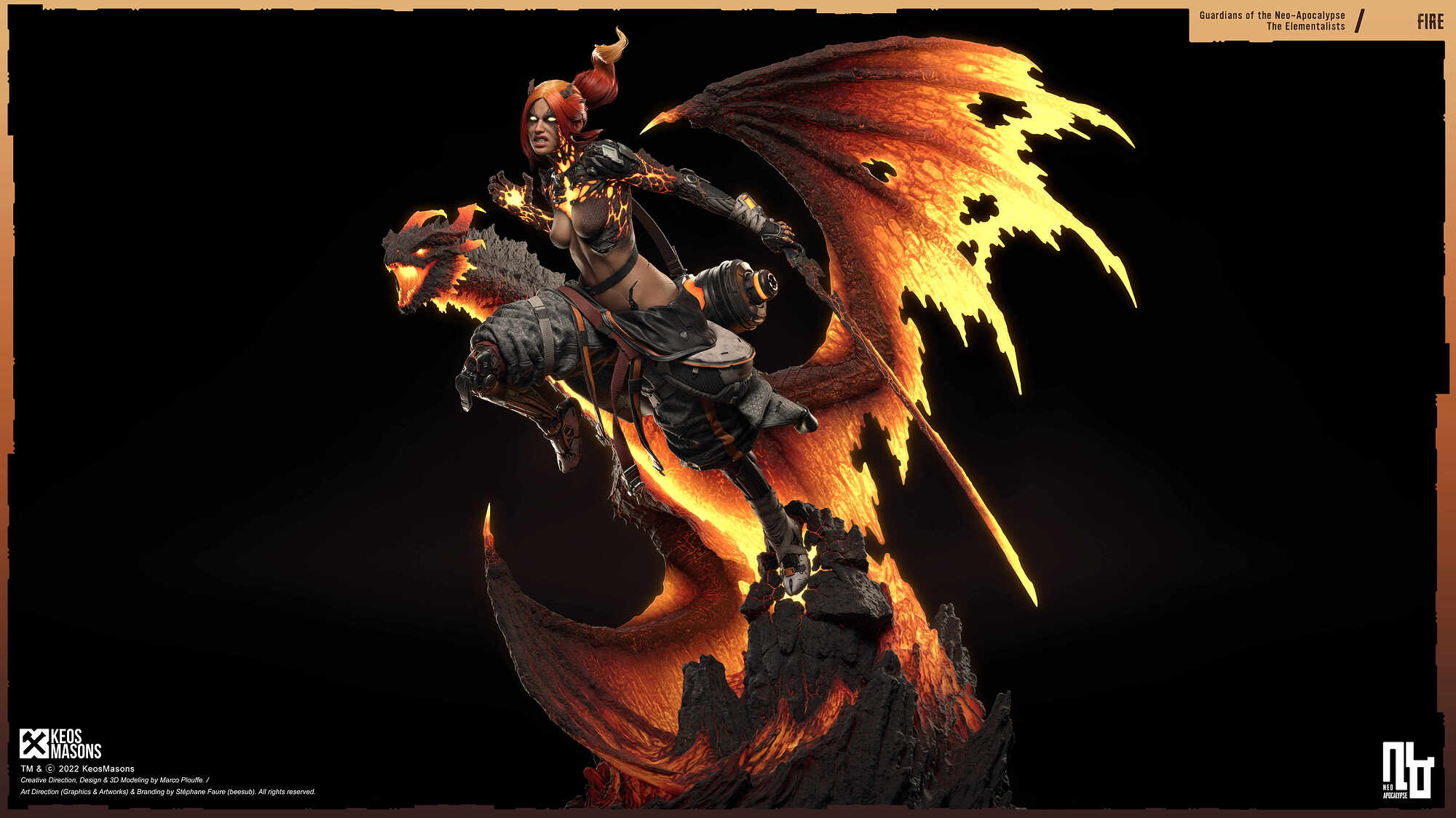 FIRE - The Elementalists - Neo-Apocalypse (Redesign) - ZBrushCentral