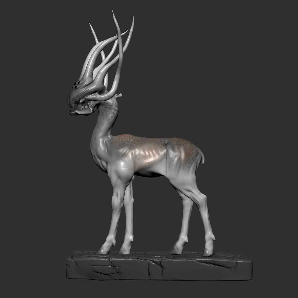 Alien deer concept WIP - ZBrushCentral