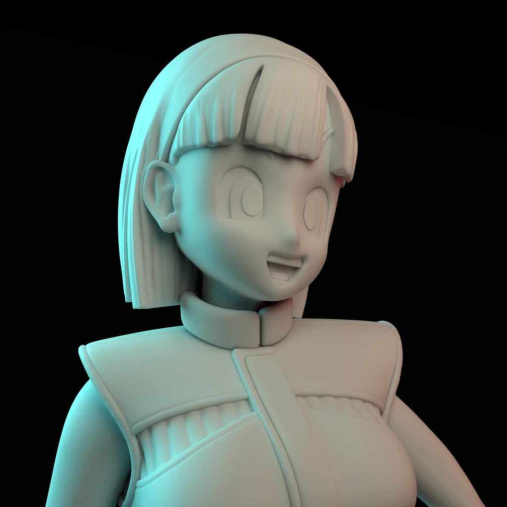 "Bulma" Tribute to women of science - ZBrushCentral