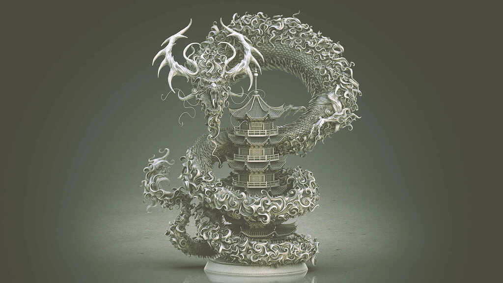 Temple of the Horned Dragon - ZBrushCentral