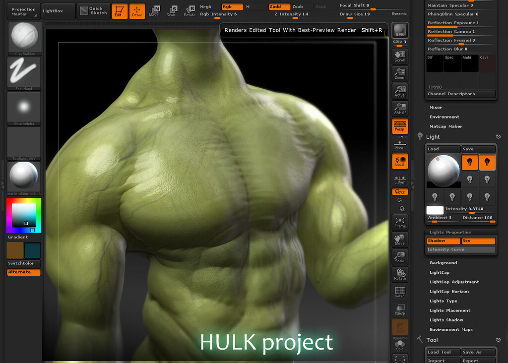 hulk project wip c&c are welcome :) - ZBrushCentral