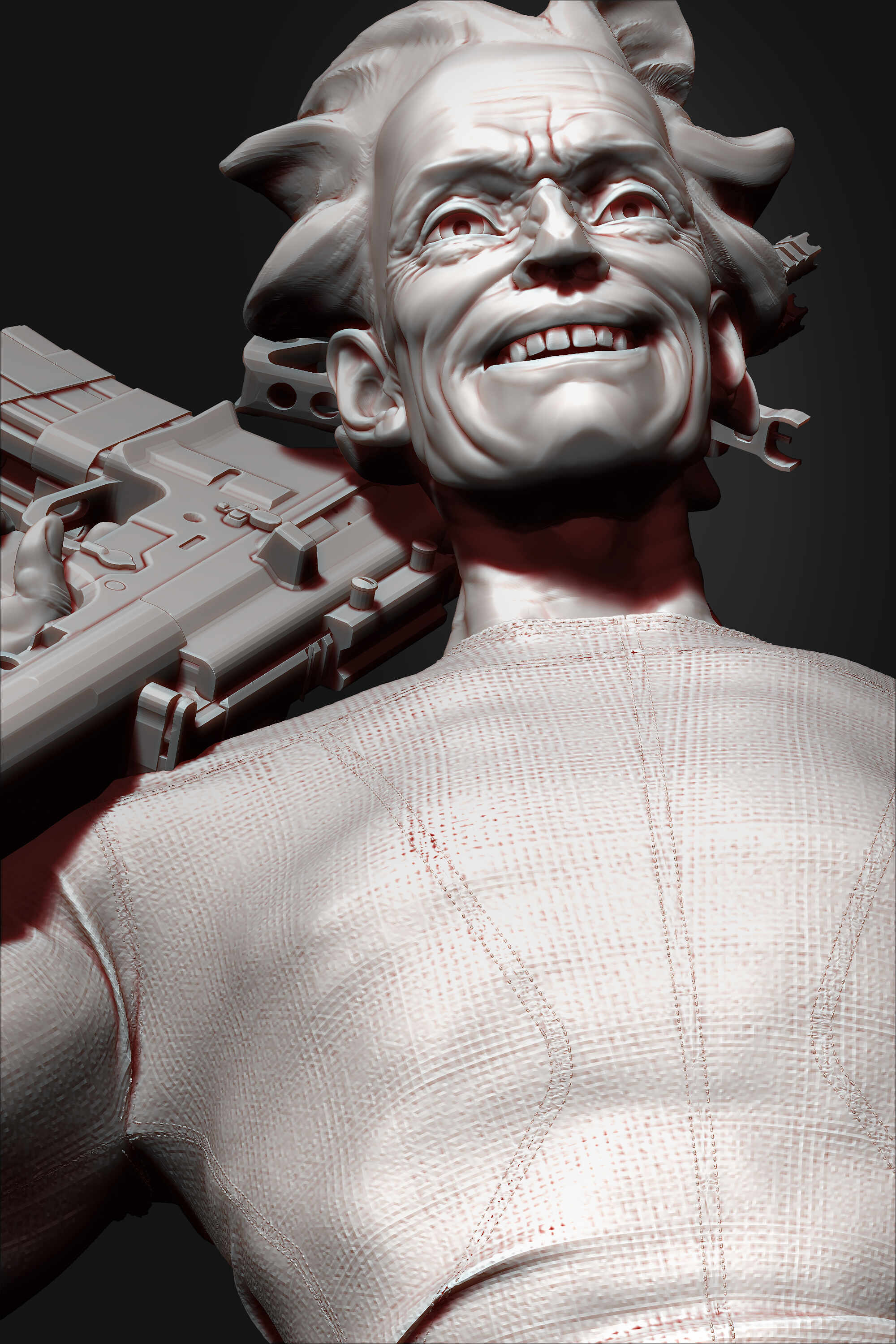 Smiling realistic Rick Sanchez from Rick and Morty - ZBrushCentral