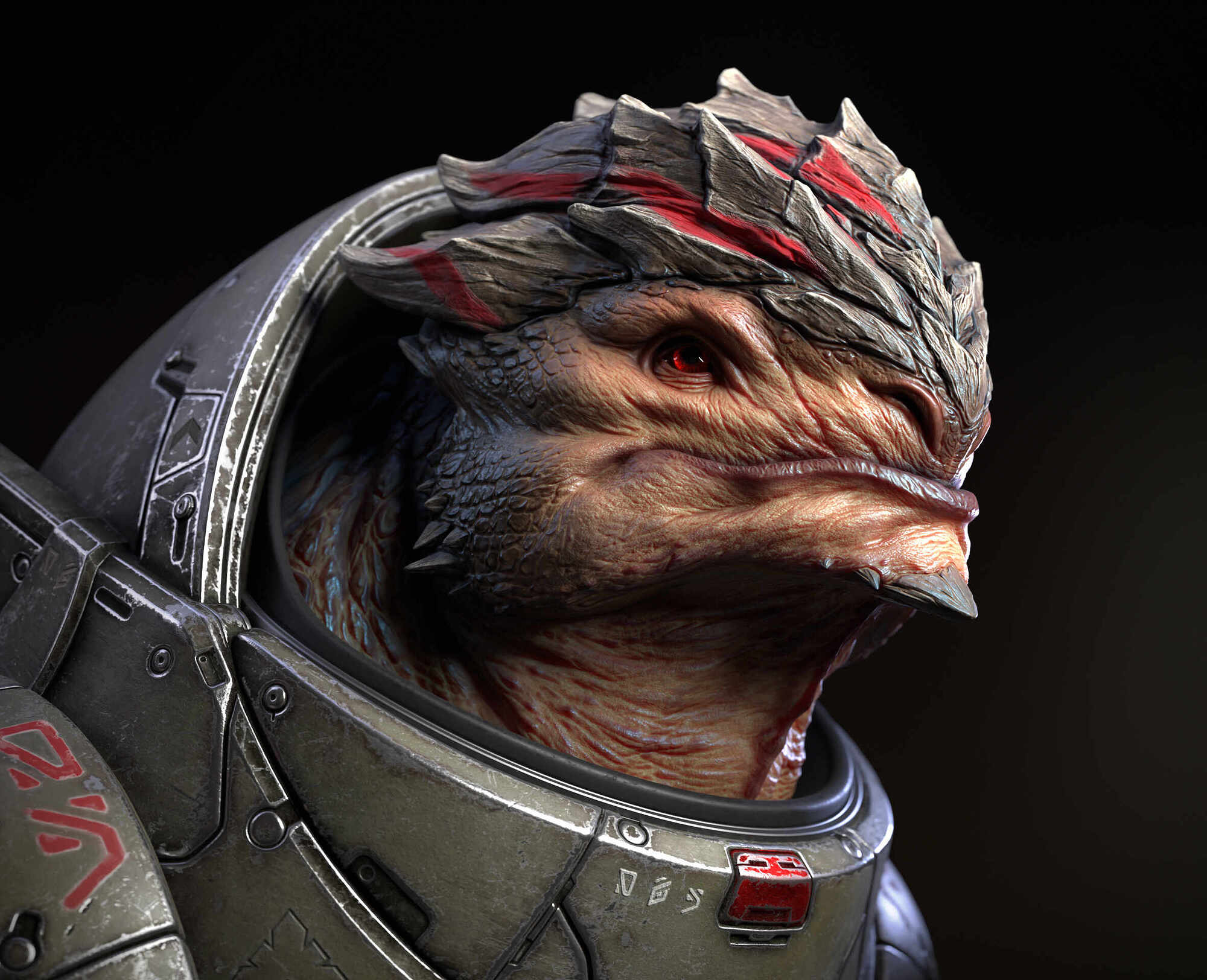 Krogan Mass Effect Fan Art Zbrushcentral