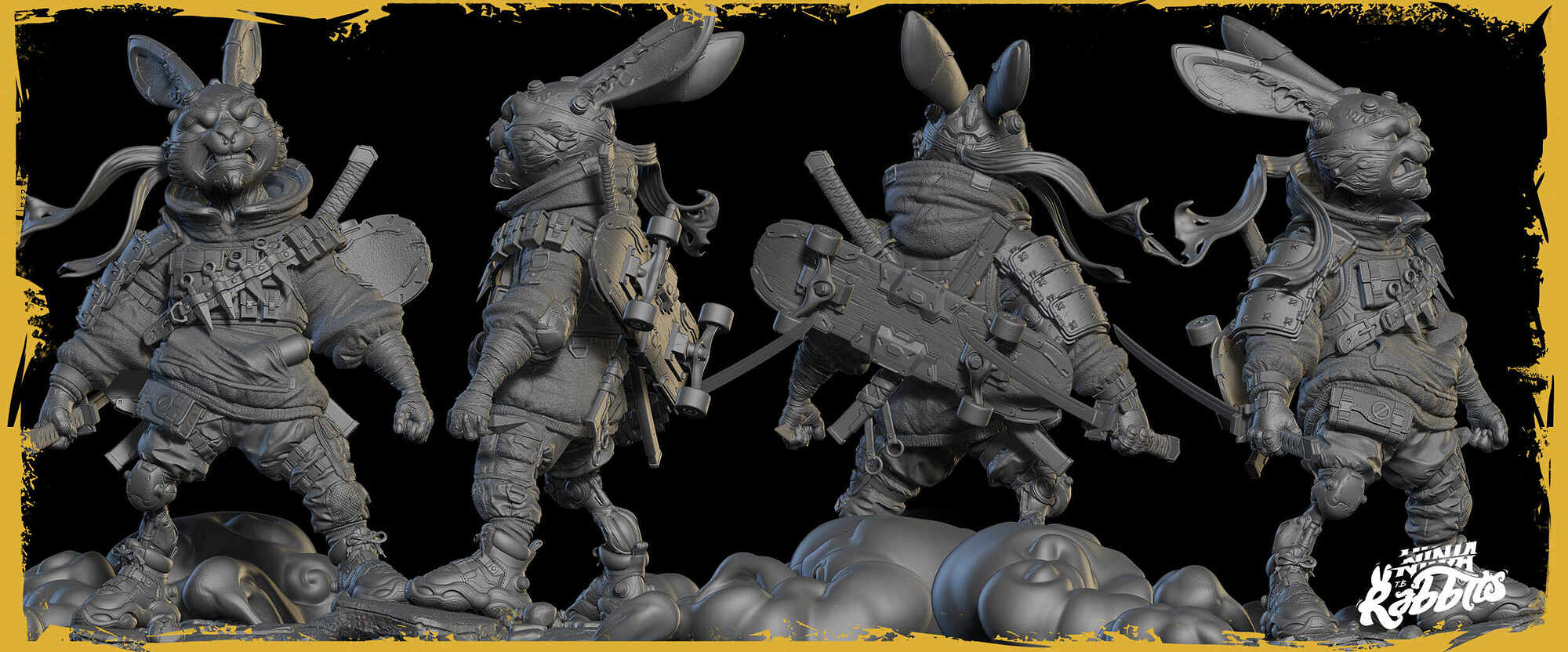 "Ninja Rabbits" - ZBrushCentral