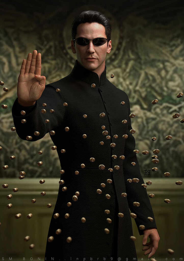 Neo (Keanu reeves) The Matrix - ZBrushCentral
