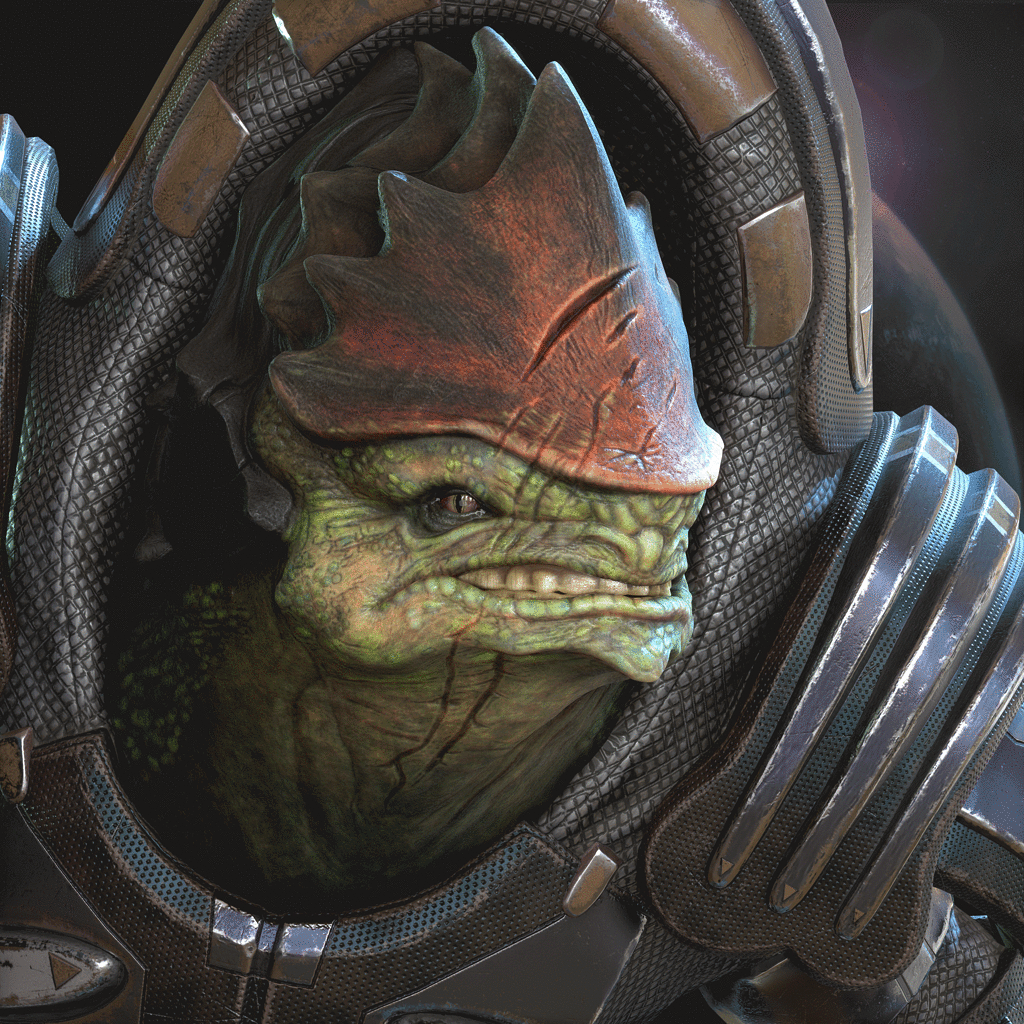 Urdnot Wrex FanArt - ZBrushCentral