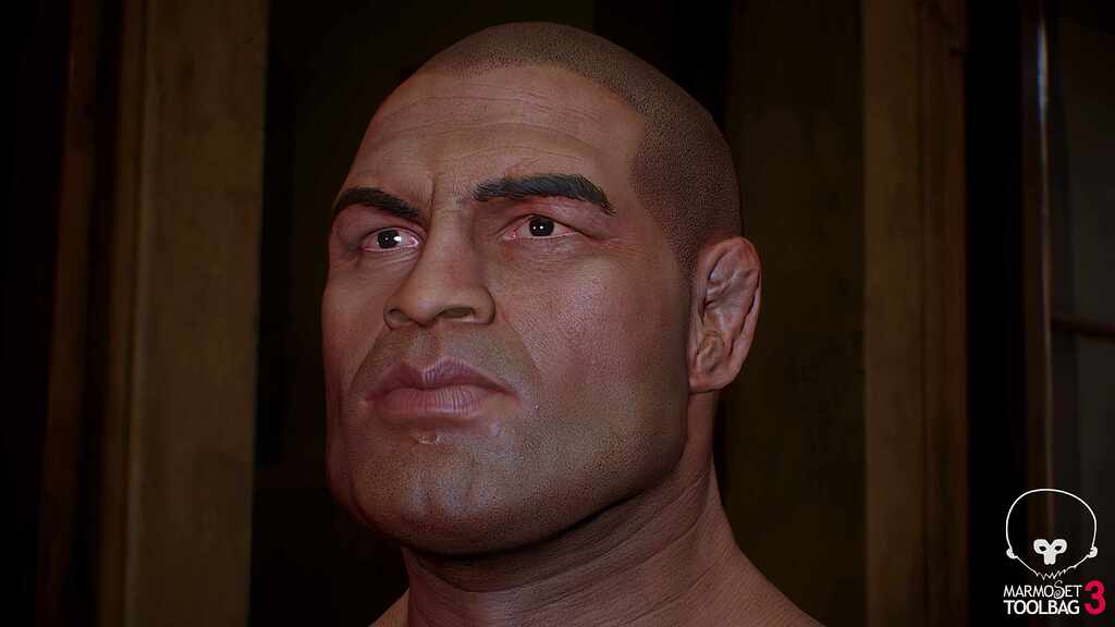 Cain_Velasquez_Head_Fanart - ZBrushCentral