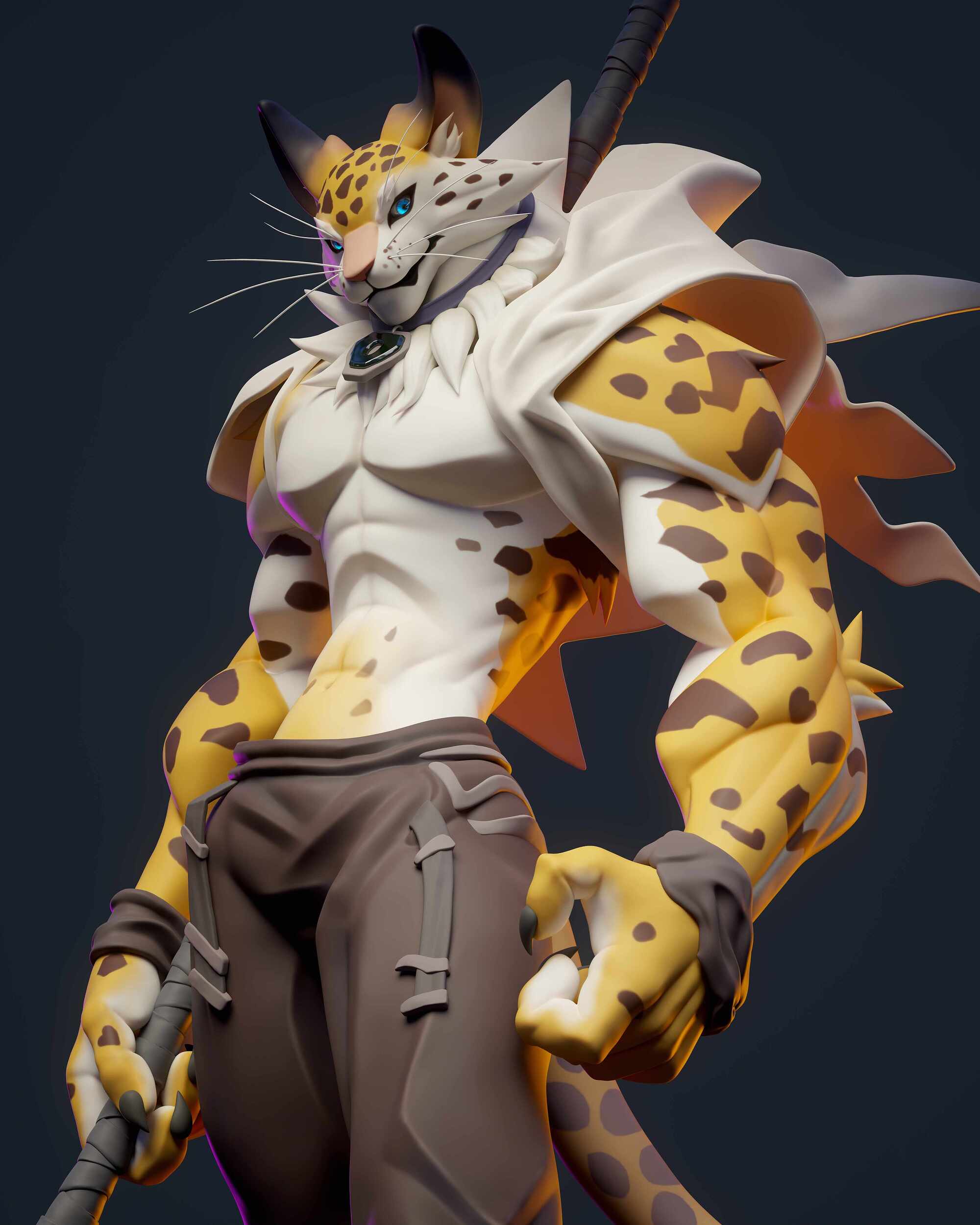 Furry_leopard_warrior - ZBrushCentral