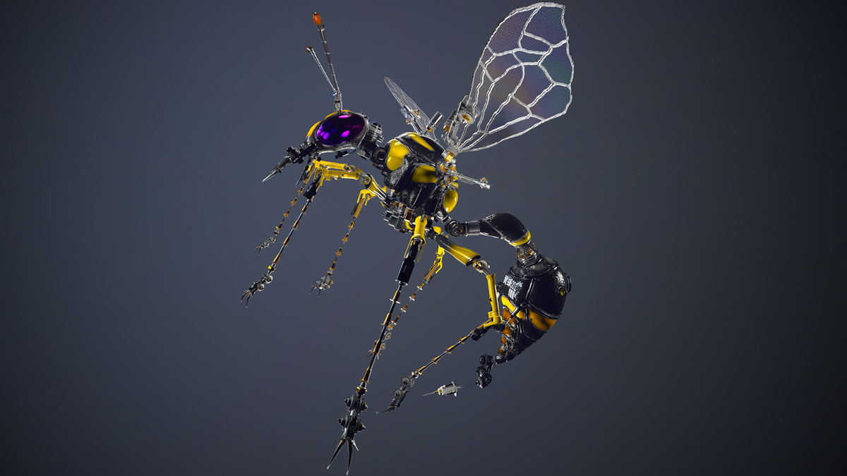 Mechanical Wasp (concept & design by 宇田川 誉仁 Udagawa Yasuhito ...