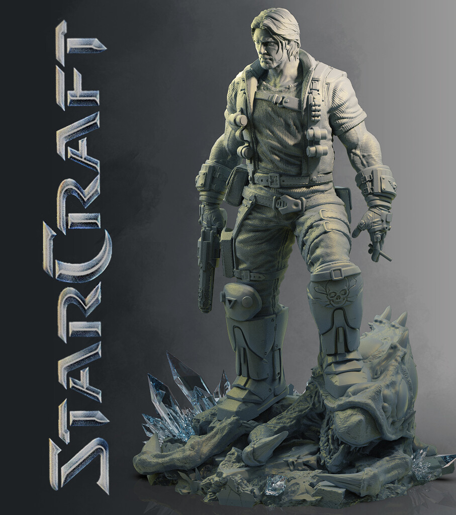 Jim Raynor a Starcraft Fanart - ZBrushCentral