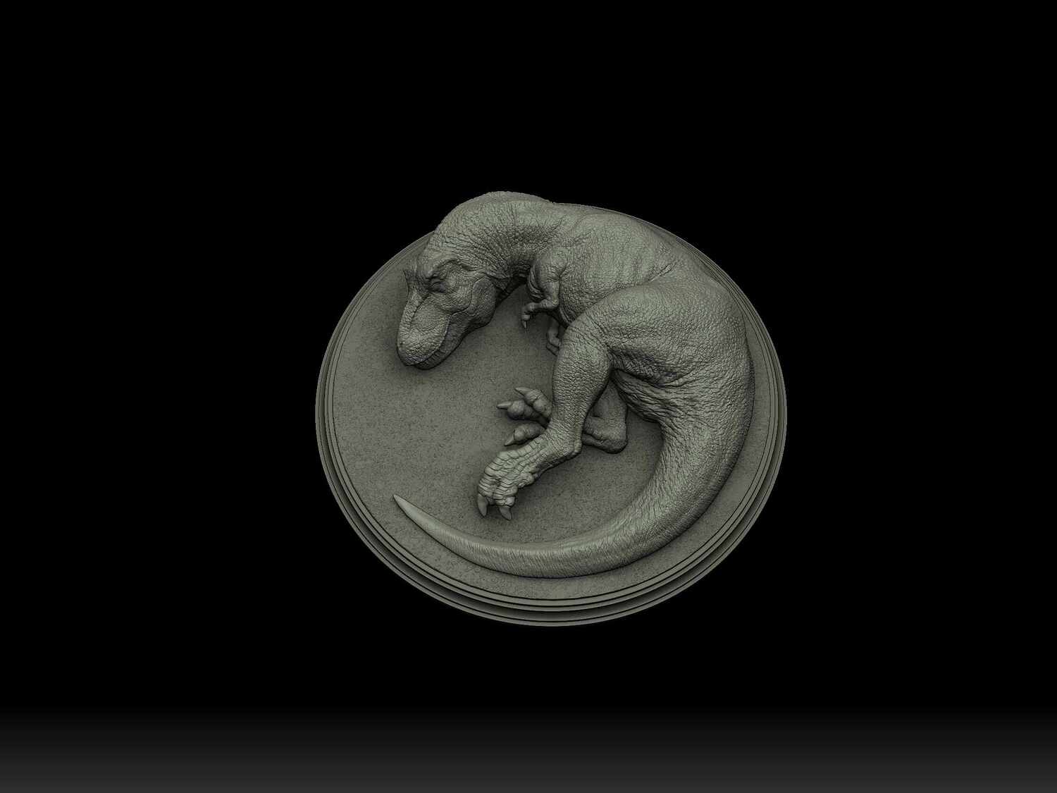 Sleeping T-rex - ZBrushCentral